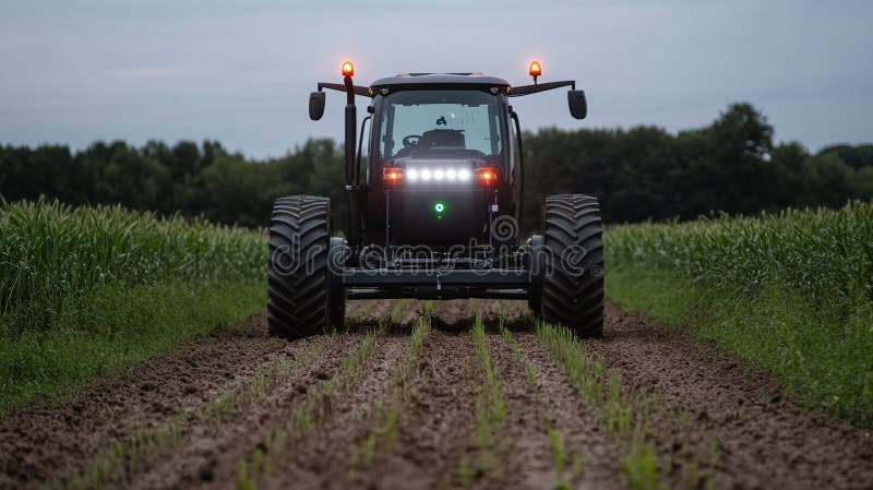 Autonomous Self-driving Tractor with Computer Vision Sensors Navigating ...