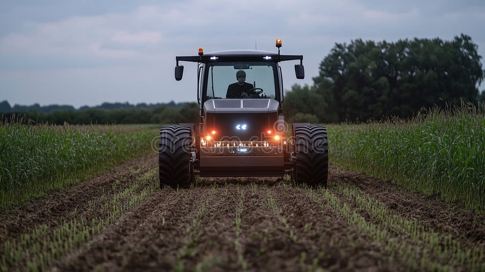 Autonomous Self-driving Tractor with Computer Vision Sensors Navigating ...