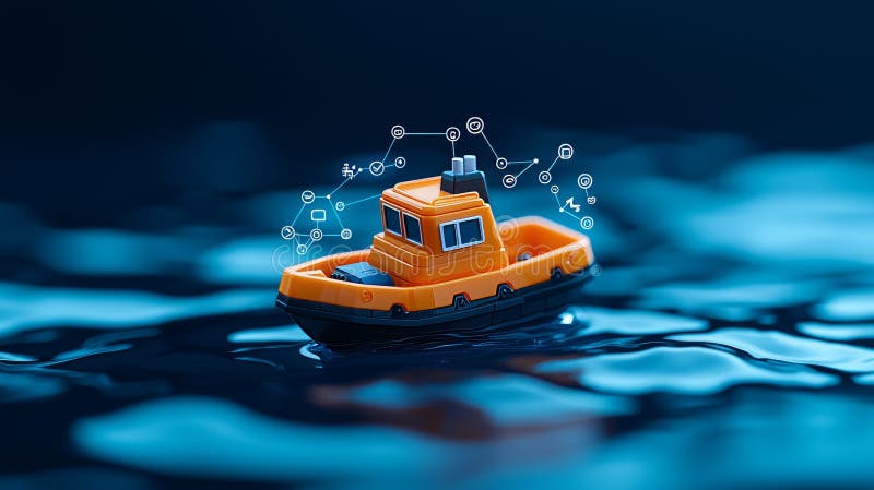 An Autonomous Ship Sails through Digital Waters, Enveloped by Virtual ...