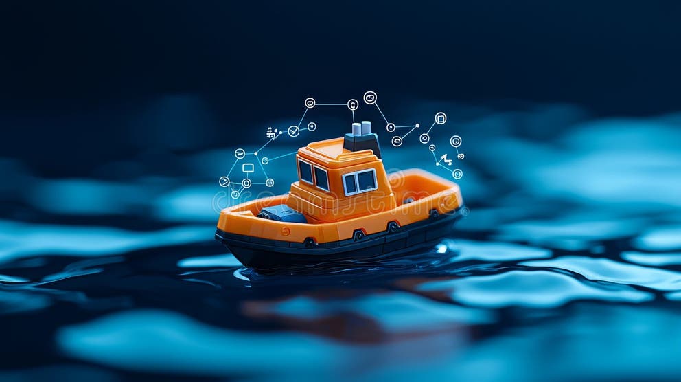 An Autonomous Ship Sails through Digital Waters, Enveloped by Virtual ...