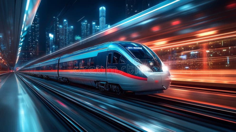 Autonomous Smart Train Navigating through a Futuristic Urban Landscape ...