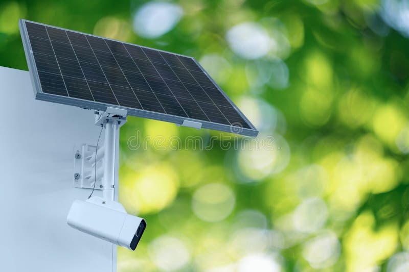 Autonomous Surveillance Camera with Solar Panel. Perimeter Security ...