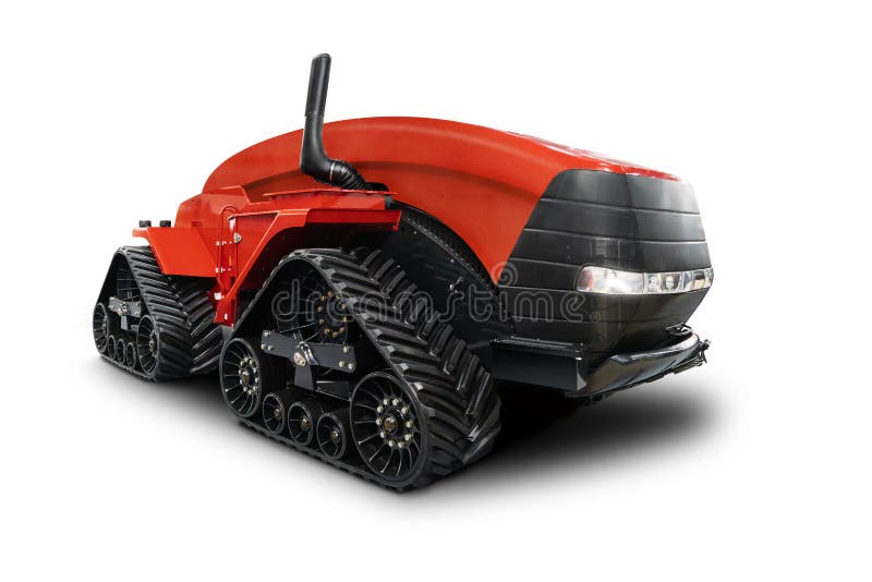 Autonomous Tractor. Smart Farming Stock Image - Image of combine ...