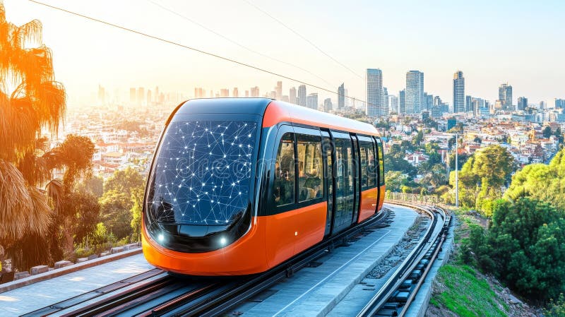 Autonomous Train with Smart Connectivity in Urban Landscape, Future of ...