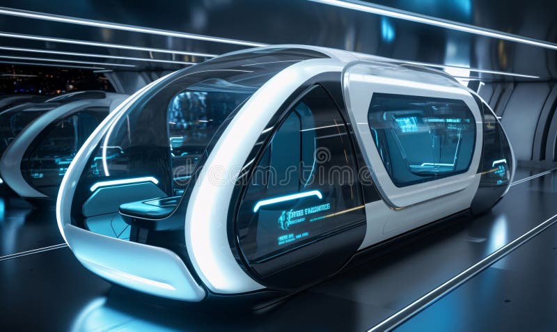 Autonomous Transport Vehicle of the Future. the Passenger Capsule Will ...