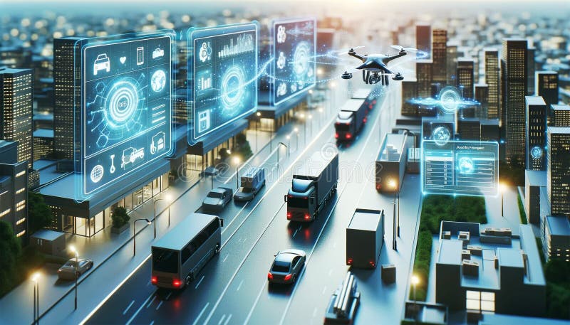 Autonomous Transportation Network with Drone Traffic Self-driving ...