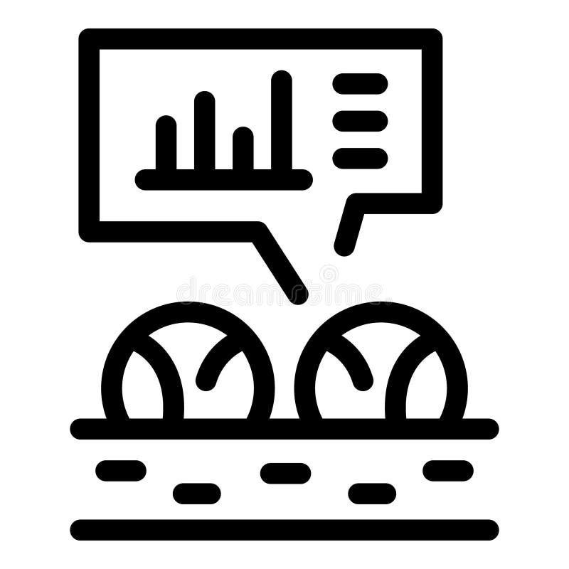 Self Driving Car Analyzing Road Status with Analytic Panel Icon Stock ...