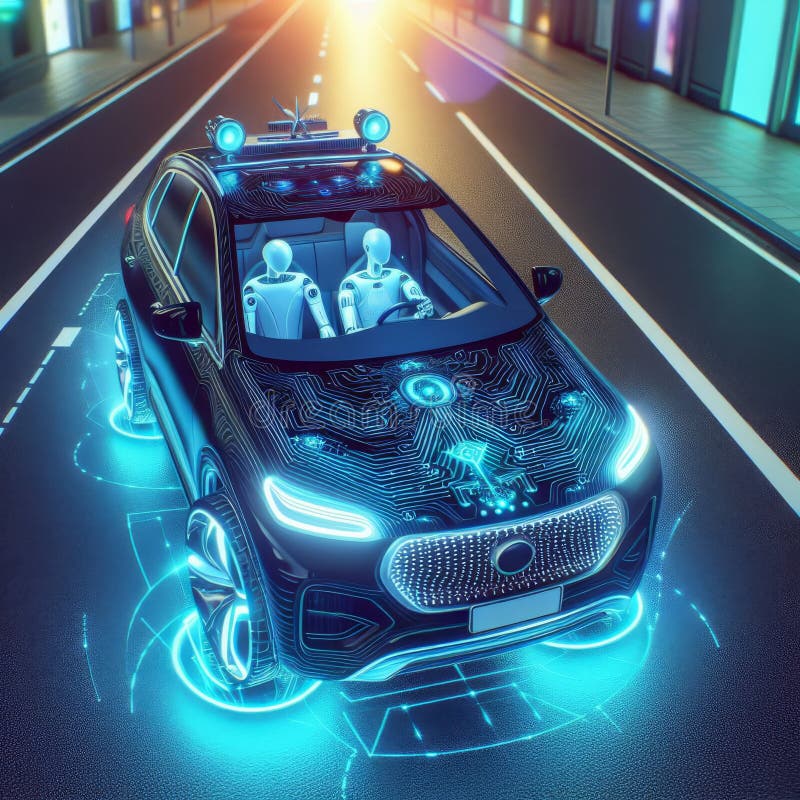 Autonomous Vehicle Tech Evolution Stock Image - Image of vehicle ...