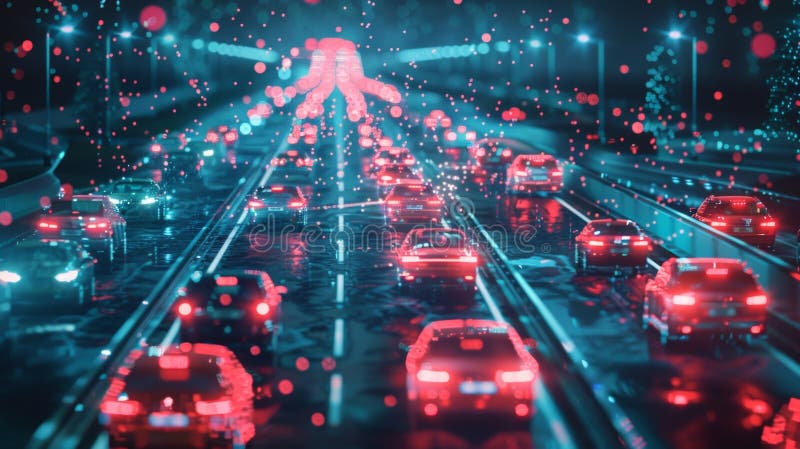 Autonomous Vehicles Driving on Smart Highway in Futuristic City at ... Autonomous Vehicles Driving on Smart Highway in Futuristic City at ...