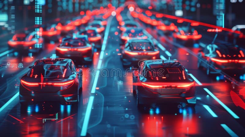 Autonomous Vehicles Driving on Smart Highway in Futuristic City at ... Autonomous Vehicles Driving on Smart Highway in Futuristic City at ...
