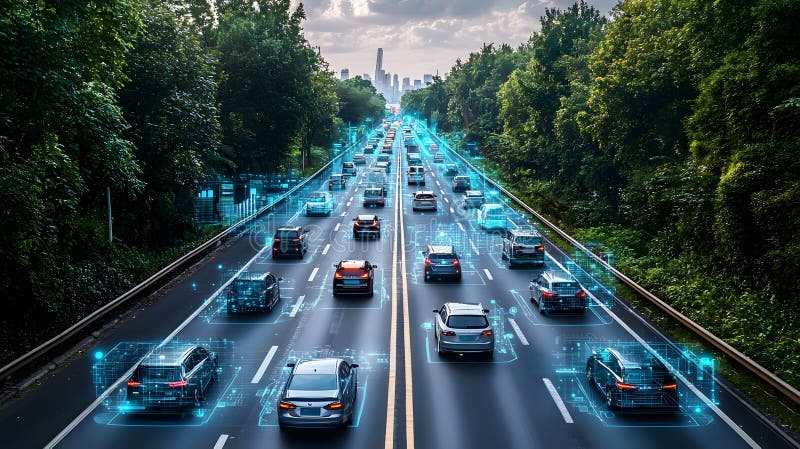 Autonomous Vehicles on Smart Highway Connected Cars Future ...