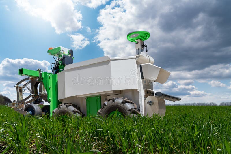 Autonomous Wheeled Robot is Working in an Agricultural Field. Using ...