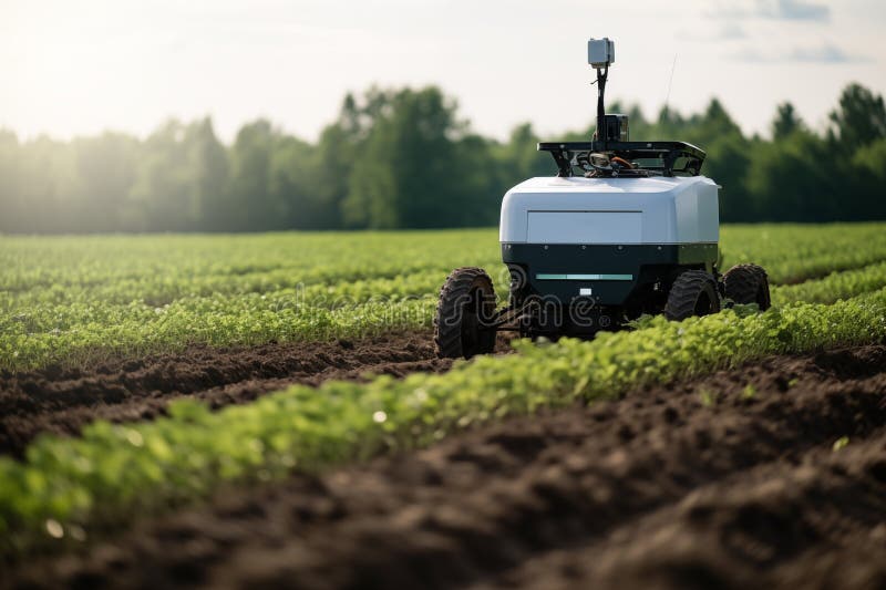 Autonomous Wheeled Robot is Working in an Agricultural Field. Using ...