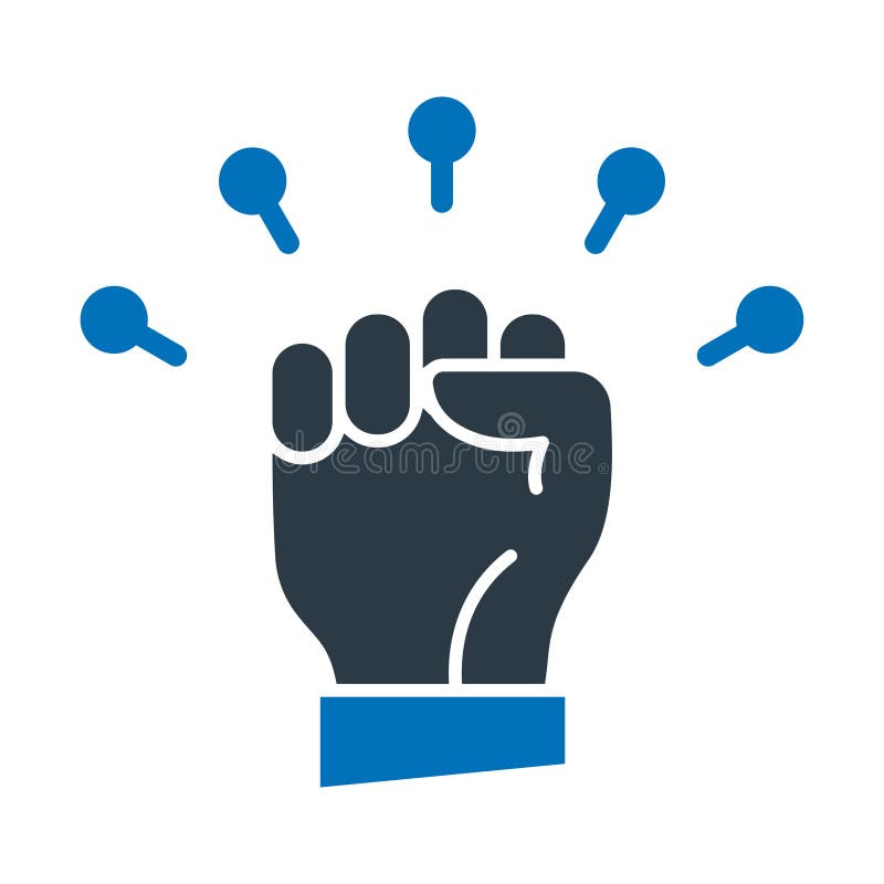 Autonomy, Close Fist Vector Icon Which Can Easily Modify Stock Vector ...