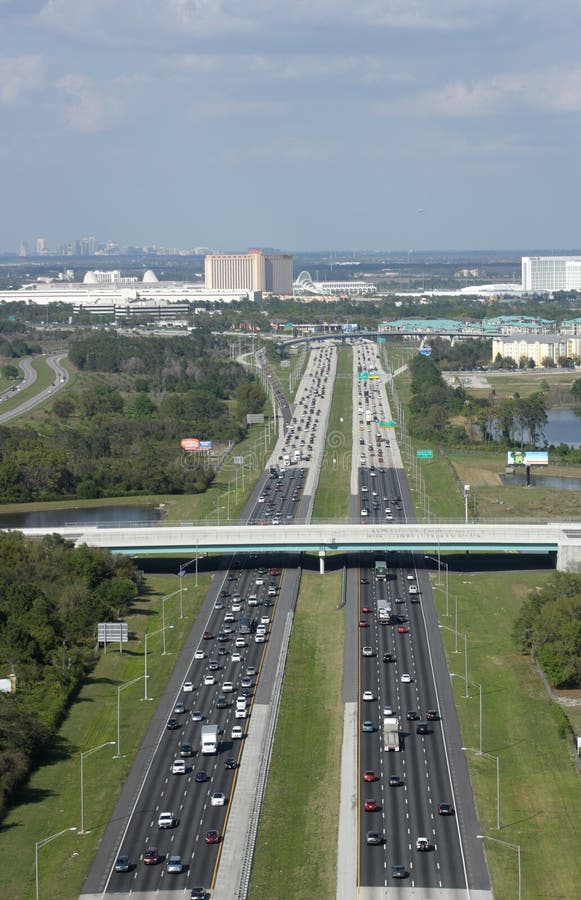 Autopista 4 En Orlando, La Florida Imagen de archivo - Imagen de ...