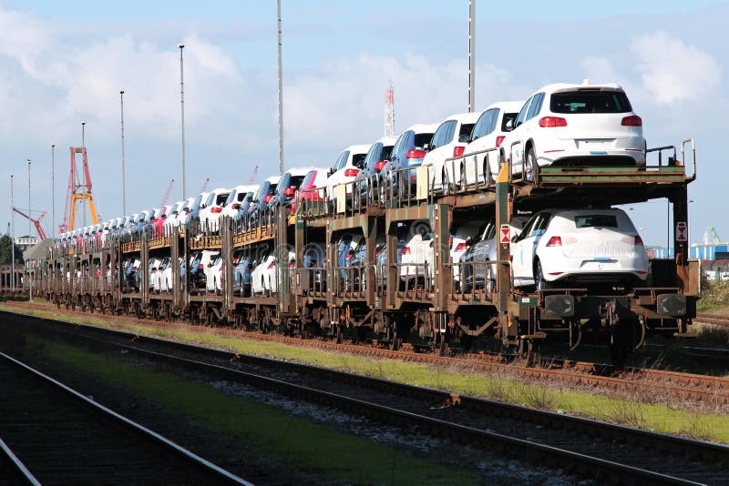 Autorack stock image. Image of industry, distribution - 65739839