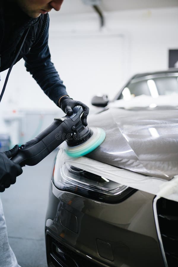 Autoreinigung Und -c$polieren Stockfoto - Bild von system, mechanisch ...