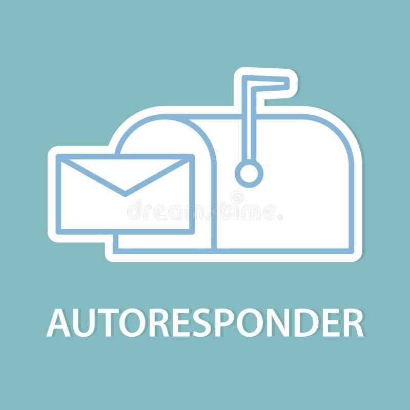 Autoresponder concept icon stock vector. Illustration of concept ...