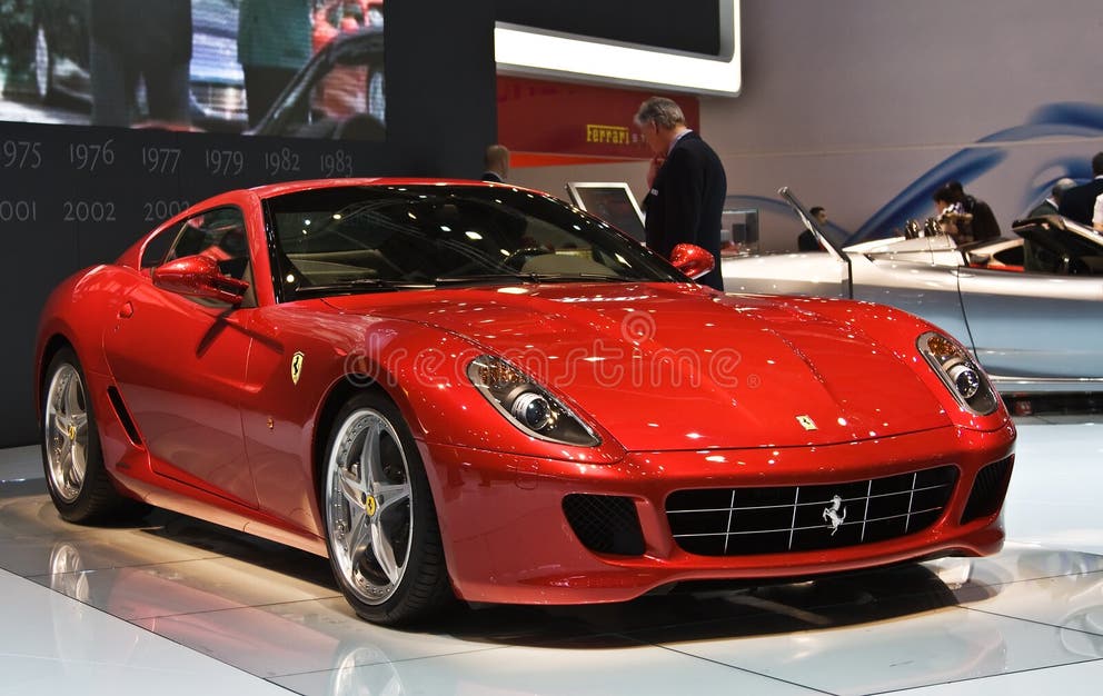 Autosalon ferrari geneva редакционное изображение. изображение ...
