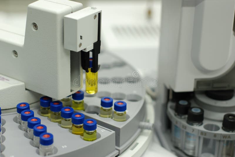 Autosampler of Gas Chromatography Stock Image - Image of health, load ...