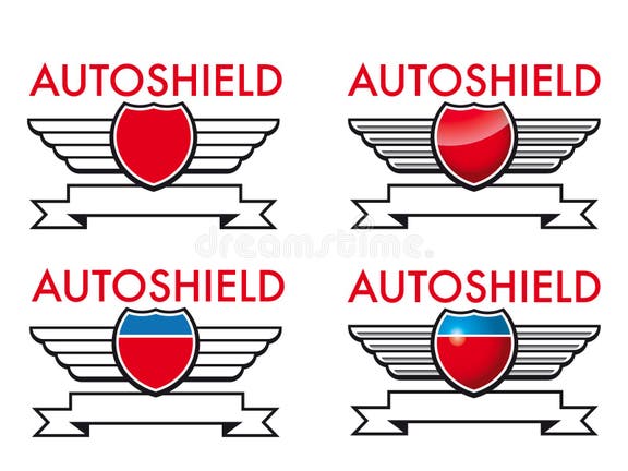 Autoshield stock vector. Illustration of sign, shield - 11496553