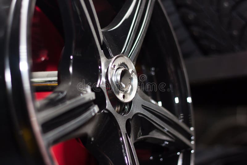 Wheel disk stock photo. Image of shape, autoshop, metal - 121591658