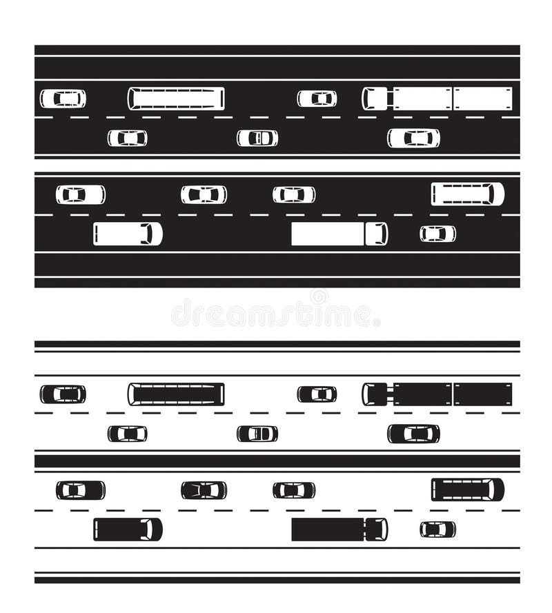 Icone di veicoli stradali illustrazione vettoriale. Illustrazione di ...