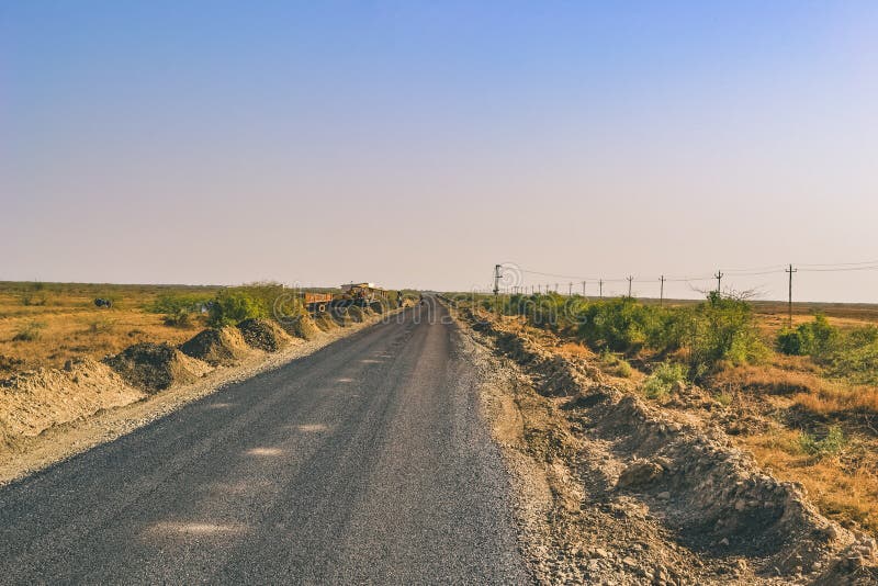 Autostrada Nazionale, Strade E Cielo, India Immagine Stock - Immagine ...