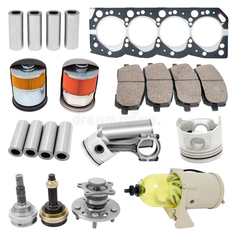 Set Autoteile stockbild. Bild von glare, filter, mechanisch - 16829375