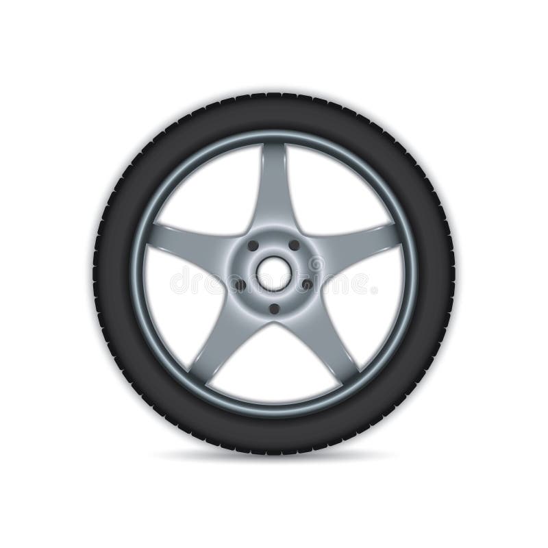 Autowiel vector illustratie. Illustration of motor, vervoer - 30425817