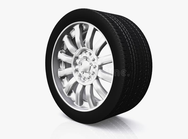 Autowiel, voertuigdeel stock illustratie. Illustration of apparatuur ...