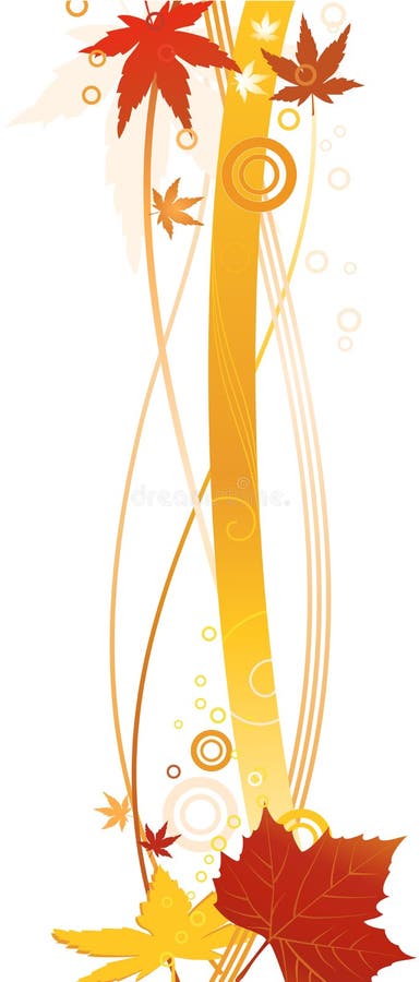 Autum border stock vector. Illustration of frame, wave - 15525243