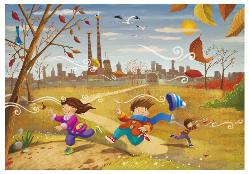 Windy Stock Illustrations – 16,247 Windy Stock Illustrations, Vectors ...