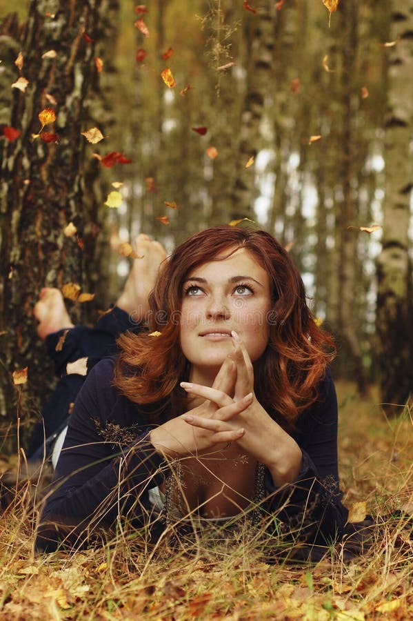 Autumn stock image. Image of person, people, beauty, happy - 16275345