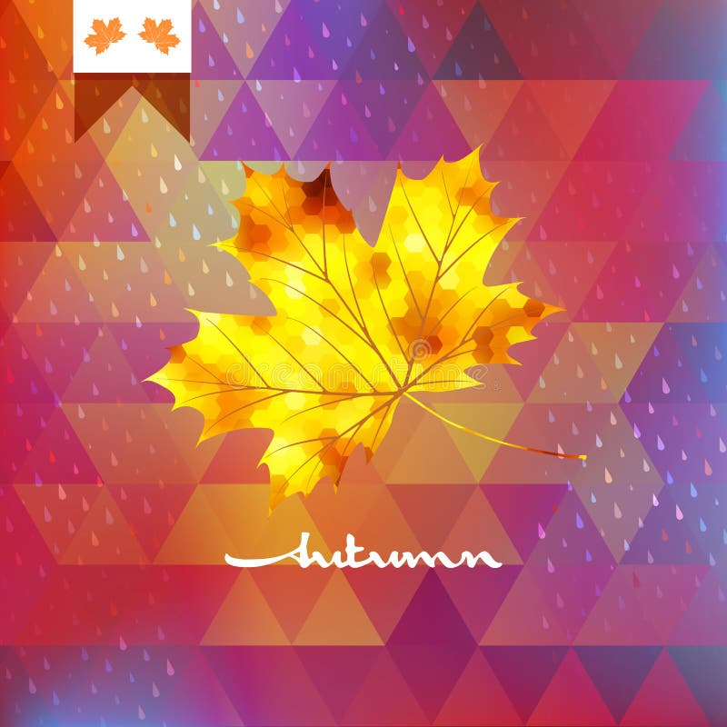 Autumn Abstract Geometric Background. EPS 10 Stock Vector ...