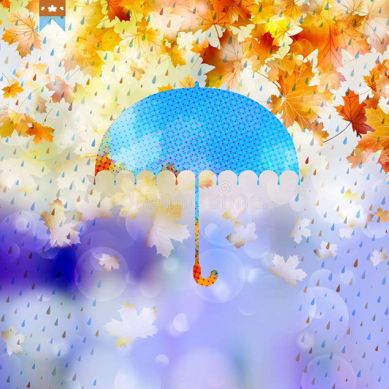 Autumn with Abstract Geometric Shapes. EPS 10 Stock Vector ...