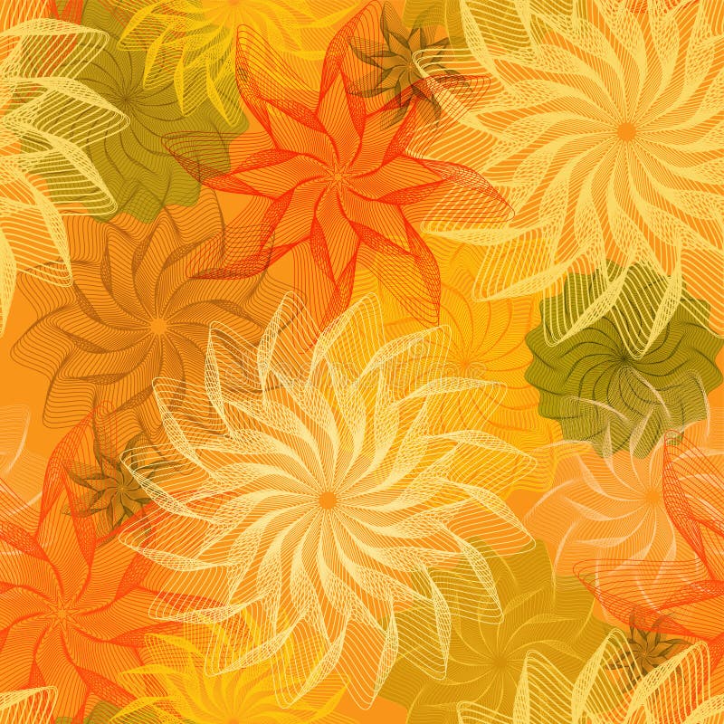 Autumn Abstract Seamless Background Stock Vector - Illustration of ...