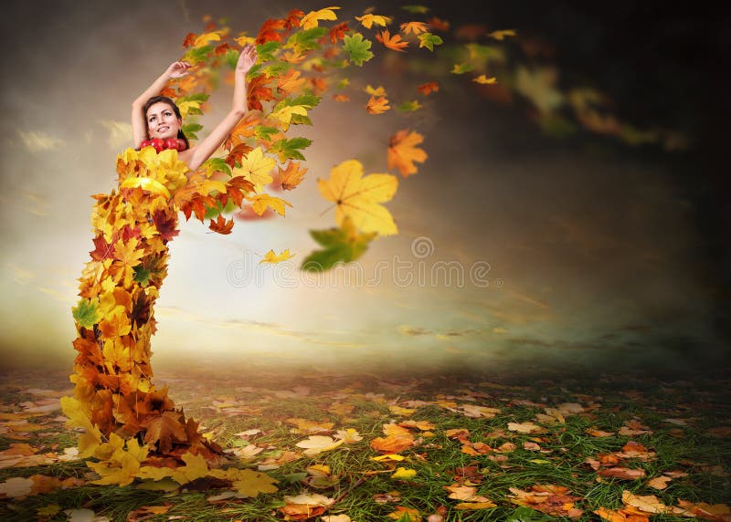 Angel of Autumn stock photo. Image of september, outdoors - 78640788