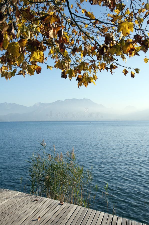 Autumn at Annecy lake stock image. Image of france, blue - 21571837
