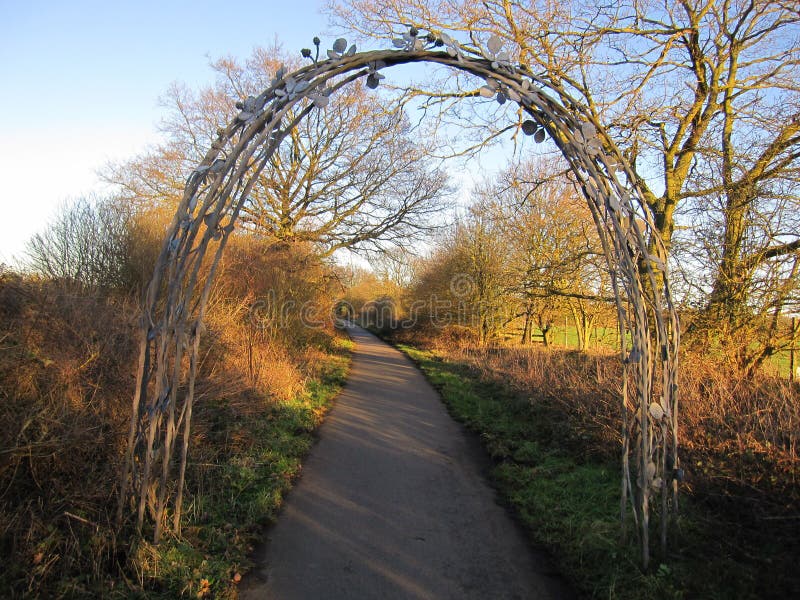 Autumn Arch stock photo. Image of autumn, path, countryside - 107344630