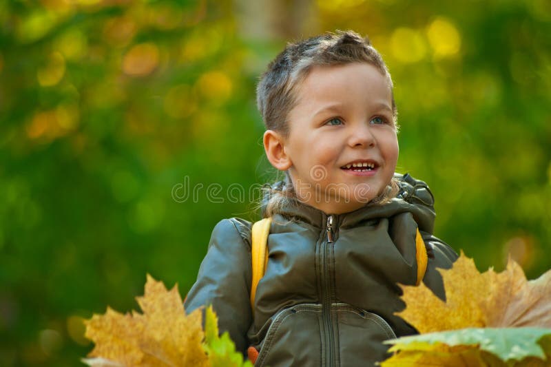 Autumn baby boy stock photo. Image of infant, happy, blue - 38930162