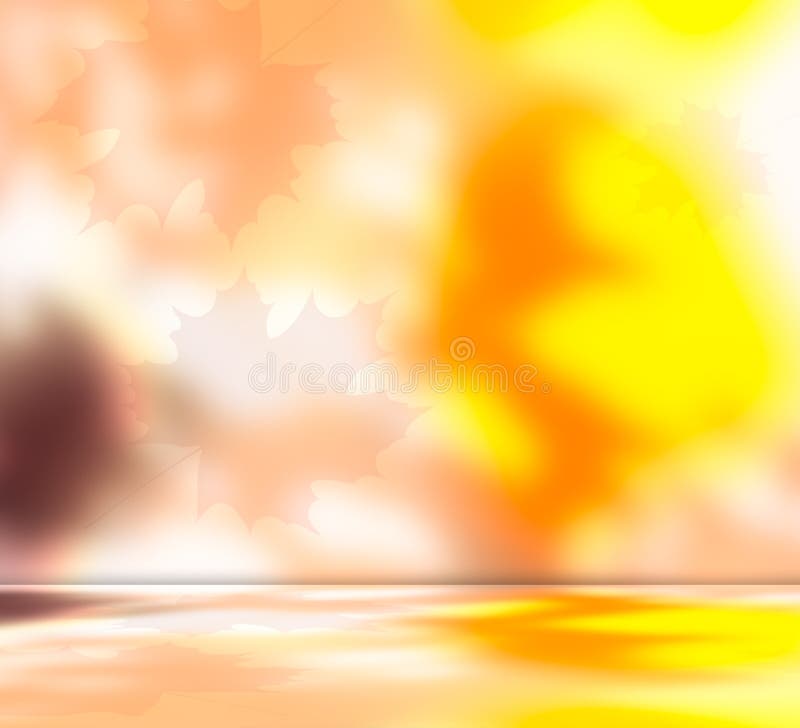 Autumn Background Abstract Light Shadow Maple Leaf Beige Wallpaper ...