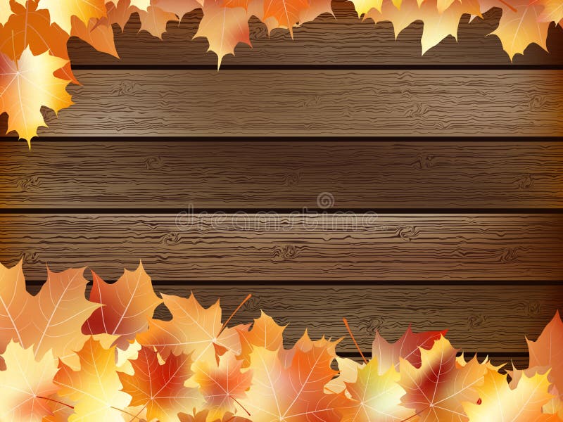 Autumn Background with Colored Leaves. Plus EPS10 Stock Vector ...