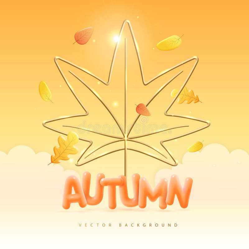 Metallic Autumn Maple Leaf Stock Illustrations – 137 Metallic Autumn ...