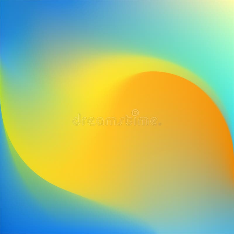 Autumn Background with Gradient and Soft Yellow Sunny Leaf on Blue ...