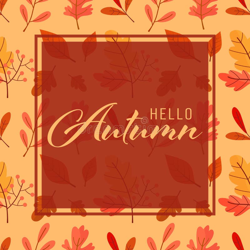 Autumn Background Illustration Vector. Flat Background of Autumn. Stock ...