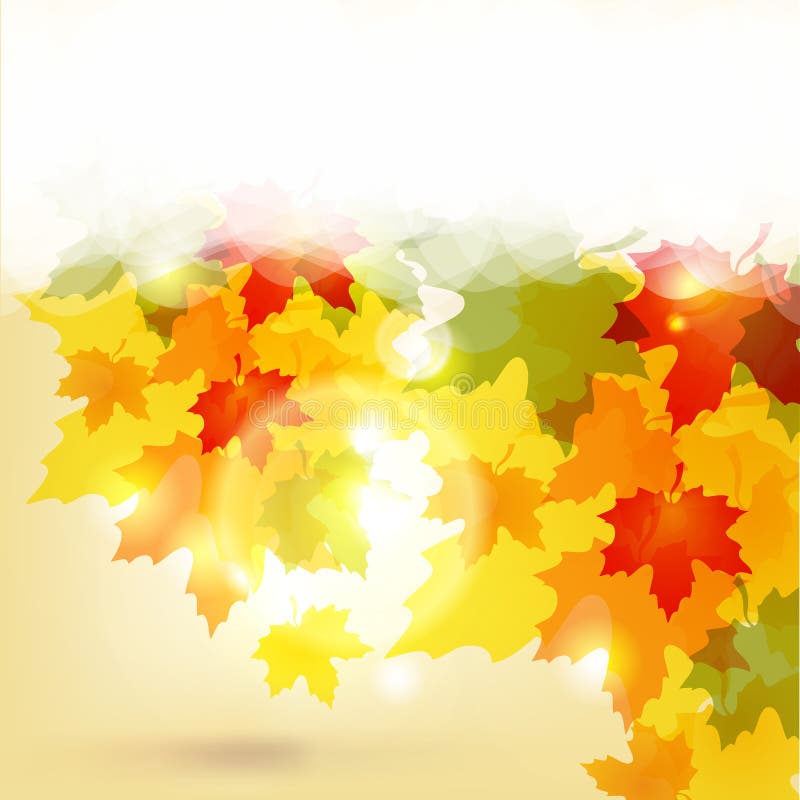 Autumn Vector Watercolor Fall Leaves Stock Vector - Illustration of ...