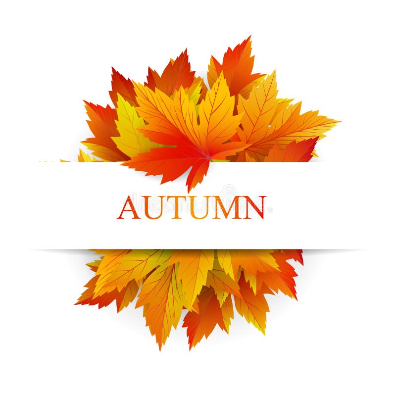 Autumn Background for Sample Text Stock Vector - Illustration of ...