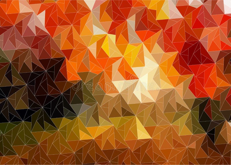 Autumn Background with Triangles Falling Autumn Leaves Stock Vector ...