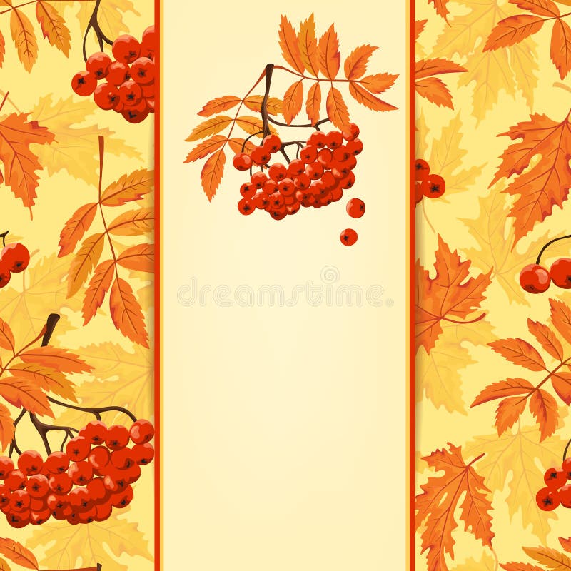 Autumn Background. Vector Illustration. Stock Vector - Illustration of ...